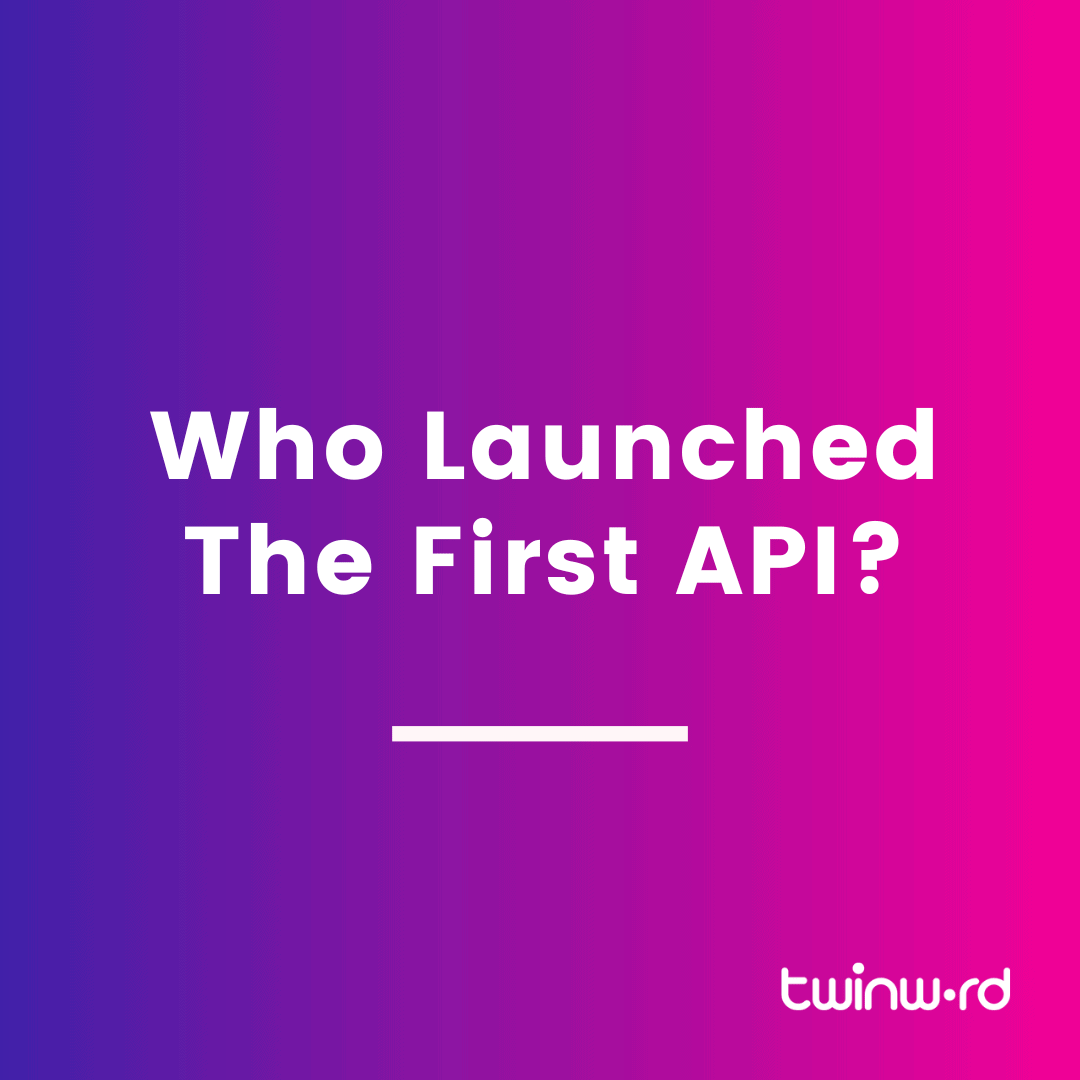 Who Launched The First API In History? - Twinword