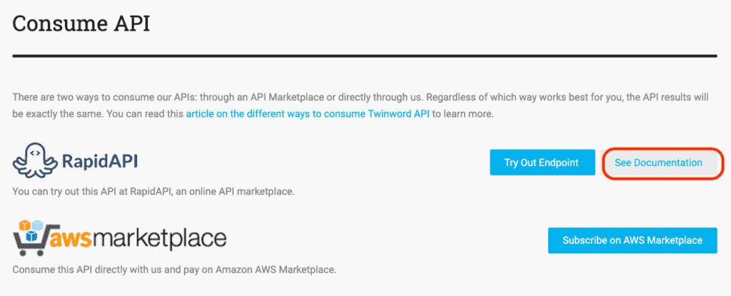 How To Subscribe To And Consume Twinword Text Analysis APIs - Twinword