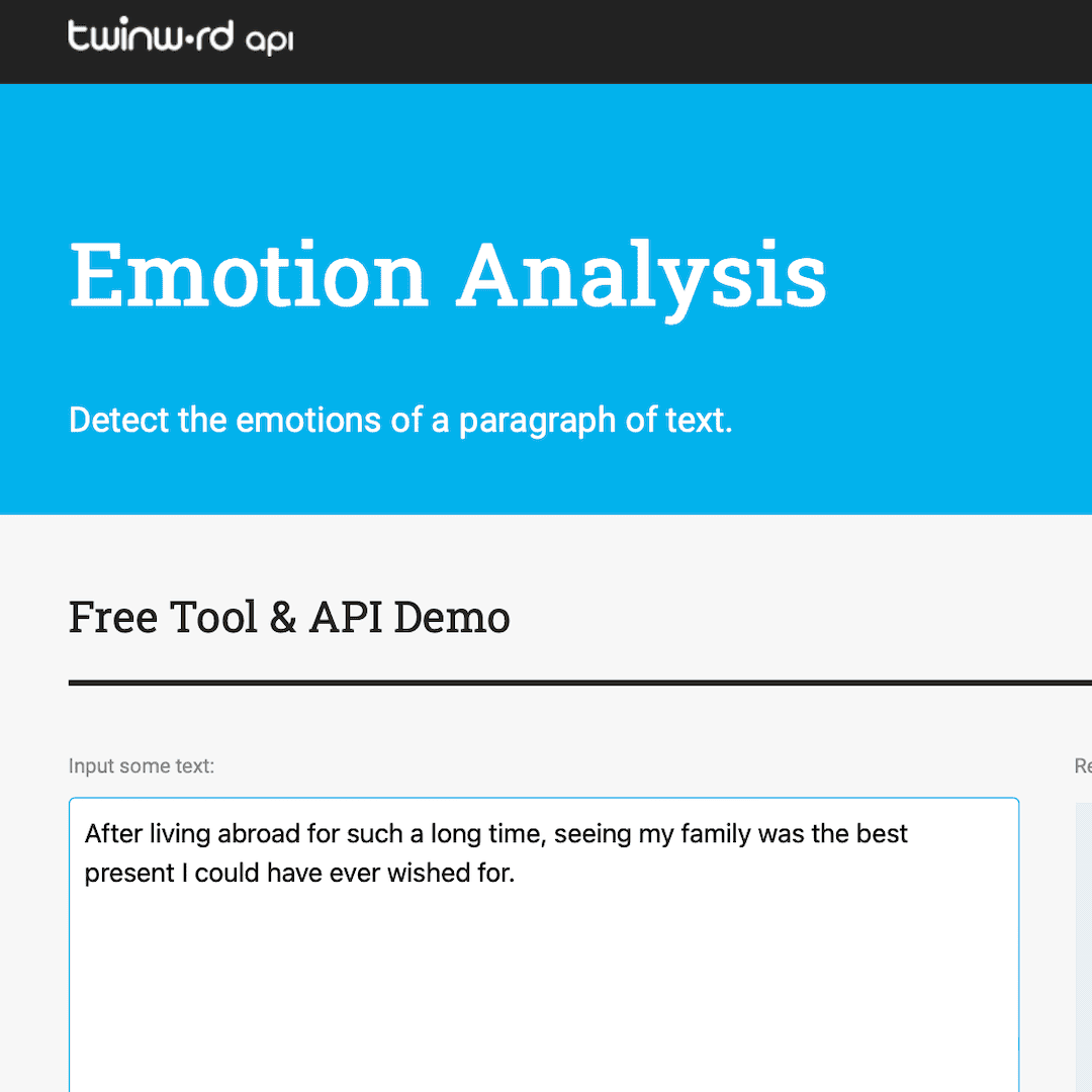 Introducing The Emotion Analysis API - Twinword